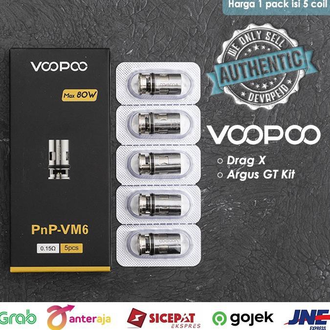 Jual Voopoo Drag Argus GT 0.15 ohm PnP-VM6 Coil Authentic (KODE J47) | Shopee Indonesia