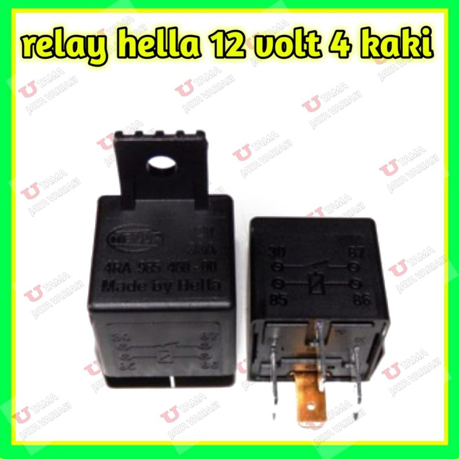 Jual Relay Hella 12 volt 4 kaki klakson lampu (original) | Shopee Indonesia