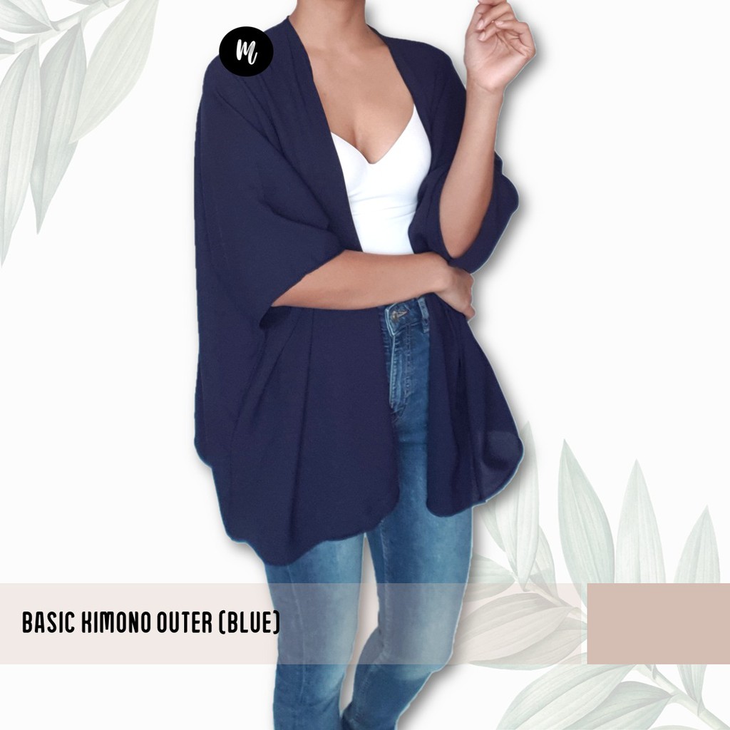 Jual Basic KImono Outer Biru - Outer HIjab- Outer Cantik- Outer Murah ...