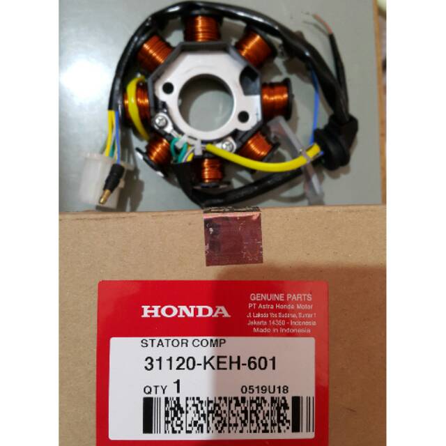 Jual Stator Assy Spull Assy Stator Comp Honda Mega Pro Primus 31120 KEH 601 | Shopee Indonesia