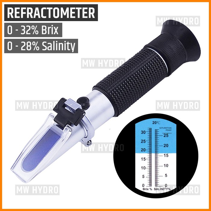 Jual Combo Refractometer Brix & Salinity / Ukur Gula & Garam | Shopee Indonesia