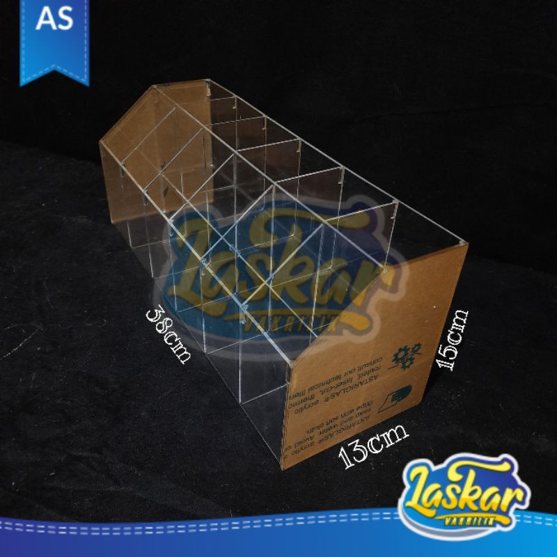 Jual Rak pensil acrylic 2tingkat/Tempat alat tulis kantor | Shopee ...