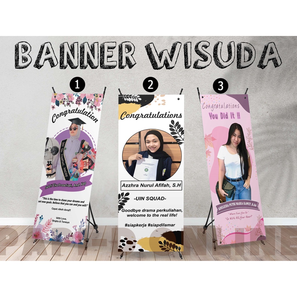 Jual BANNER WISUDA GRADUATION KELULUSAN SPANDUK LULUS KULIAH | Shopee ...
