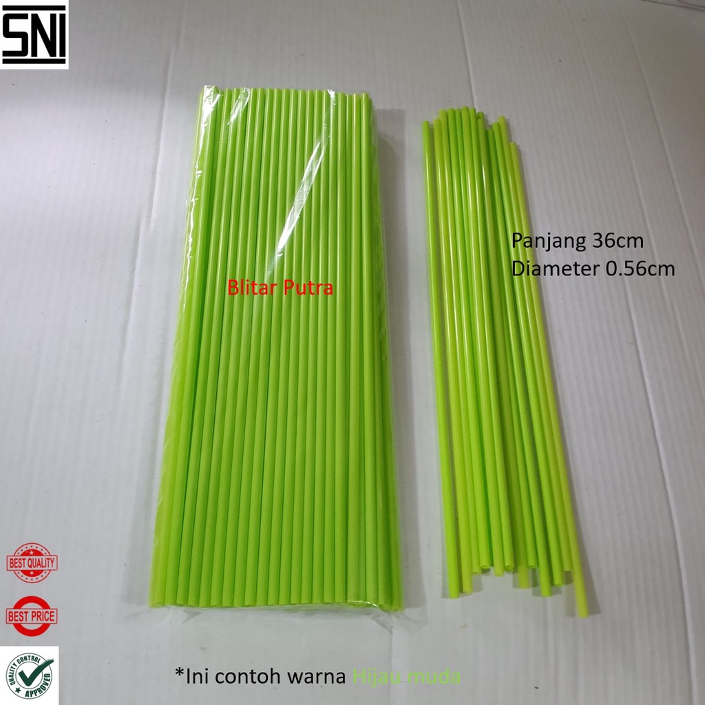 Jual Hijau muda - 100 pcs stick only / stik tanpa cup tongkat plastik ...