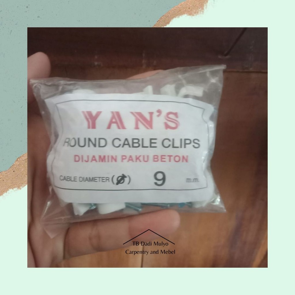Jual Klem Kabel No 9 Paku Beton Merk Yans / Klem Kabel / Paku Beton ...