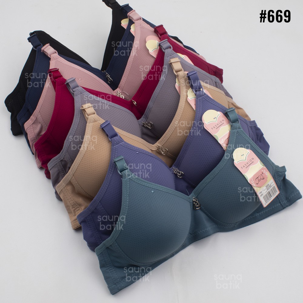 Jual Sz 34-40 BH TELI 669 BH TANPA KAWAT BRA KAIT2 PAKAIAN DALAM WANITA ...