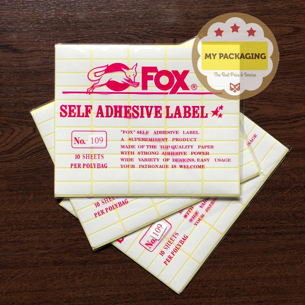 Jual Label Nama PUTIH 109 ( 13 X 38 mm ) | Shopee Indonesia