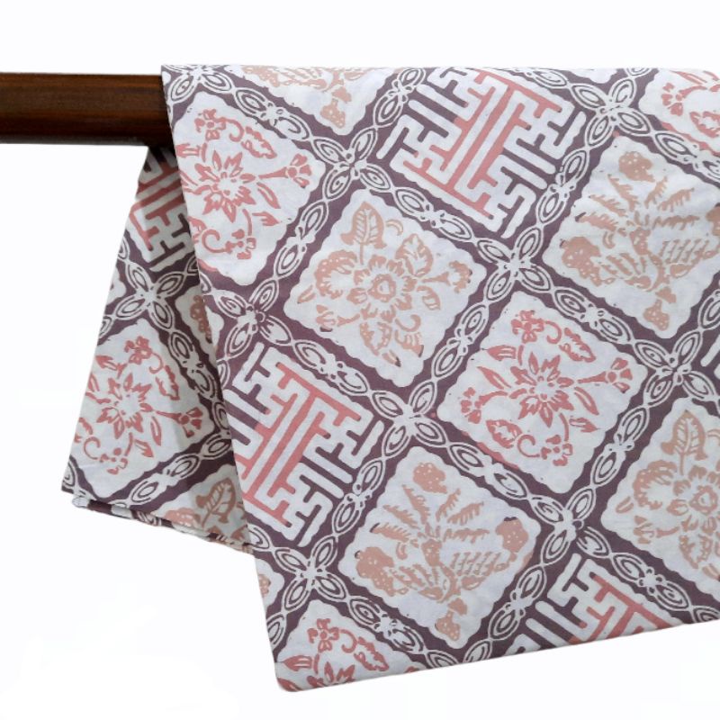 Jual kain batik cap katun 3warna coksu,salem,coklat motif benji granit ...