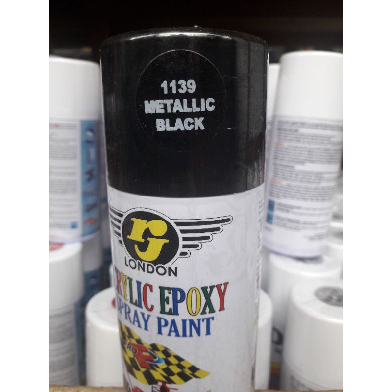 Jual pilok pilox cat semprot Rj hitam mengkilap metalik doff dop black ...