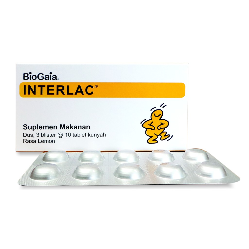 Jual Interlac Tablet Kunyah (Isi 30 Tablet) | Shopee Indonesia