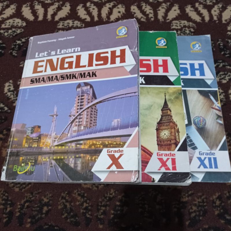 Jual buku bekas kurikulum 2013 edisi revisi LET'S LEARN ENGLISH KELAS 1,2&3 SMA BAILMU | Shopee ...