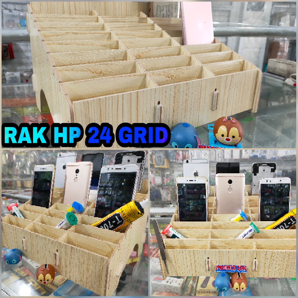 Jual RAK HP 24 GRIP BOX HP 24 GRIP MANAGEMENT BOX CELL 24 GRIP | Shopee ...