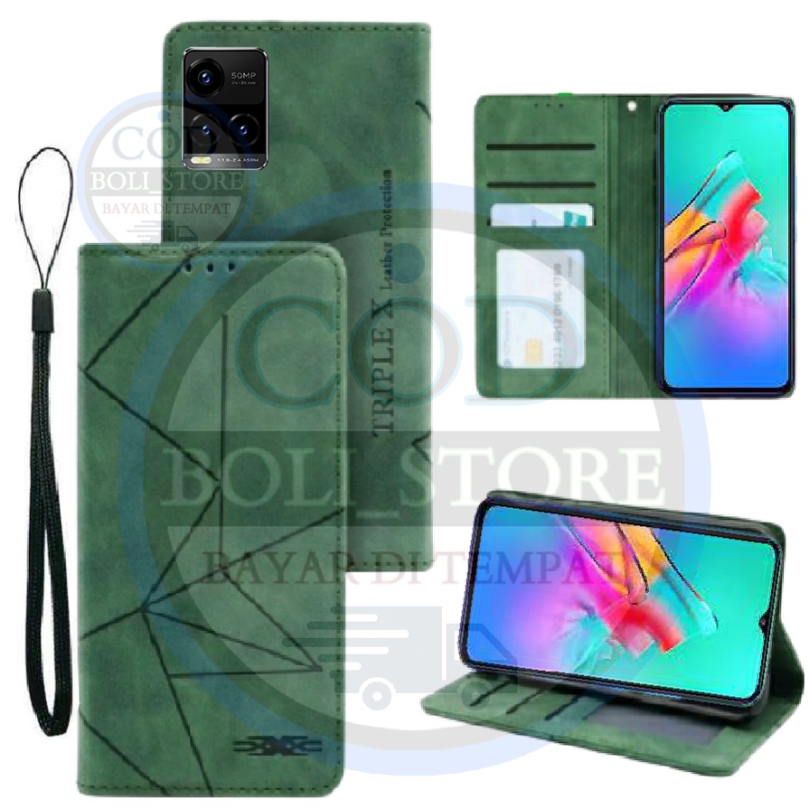 Jual CASE HP VIVO Y21/Y21S/Y33S Flip Case Flip Motif Dompet Casing HP ...
