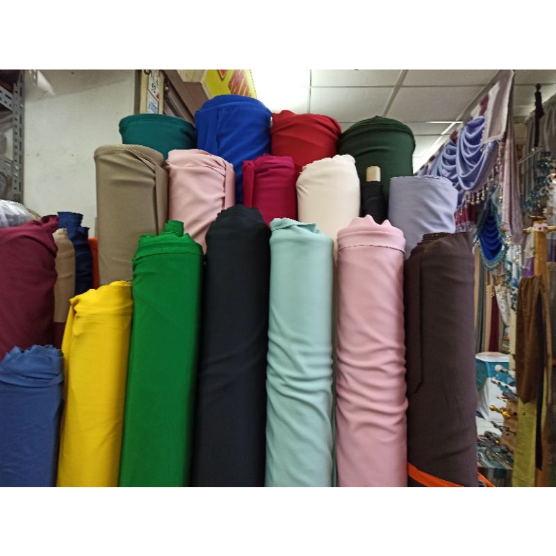 Jual BAHAN KAIN SCUBA POLOS PREMIUM (Harga Per 1/2 Meter) | Shopee ...