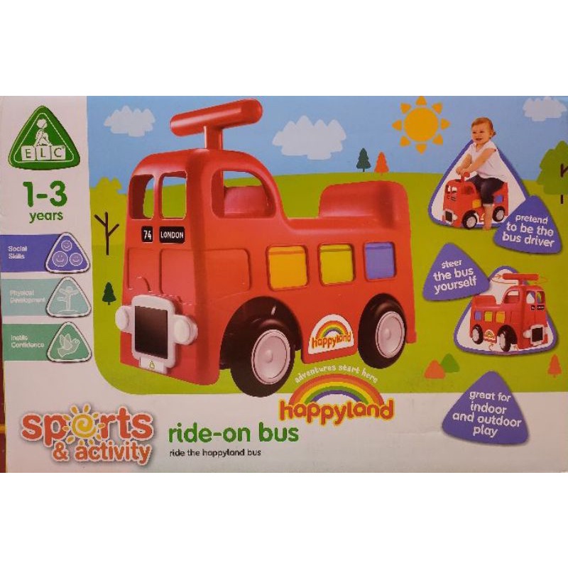 Jual ELC Happyland London Bus Ride-On mainan mobil anak-anak | Shopee ...
