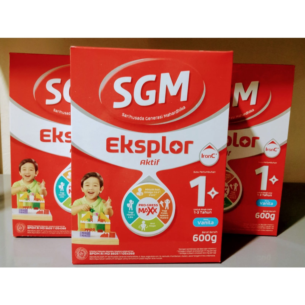 Jual SGM Eksplor Aktif 1+ Pro-GressMaxx Susu Pertumbuhan rasa madu/rasa ...