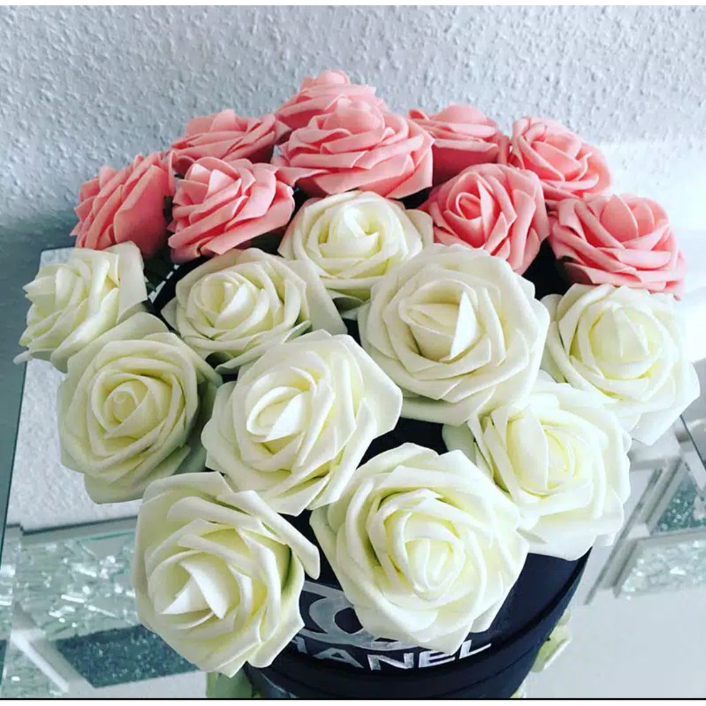 Jual Bunga gabus spons Sponge Besar Per Biji 6.5cm / Bunga Dekorasi ...