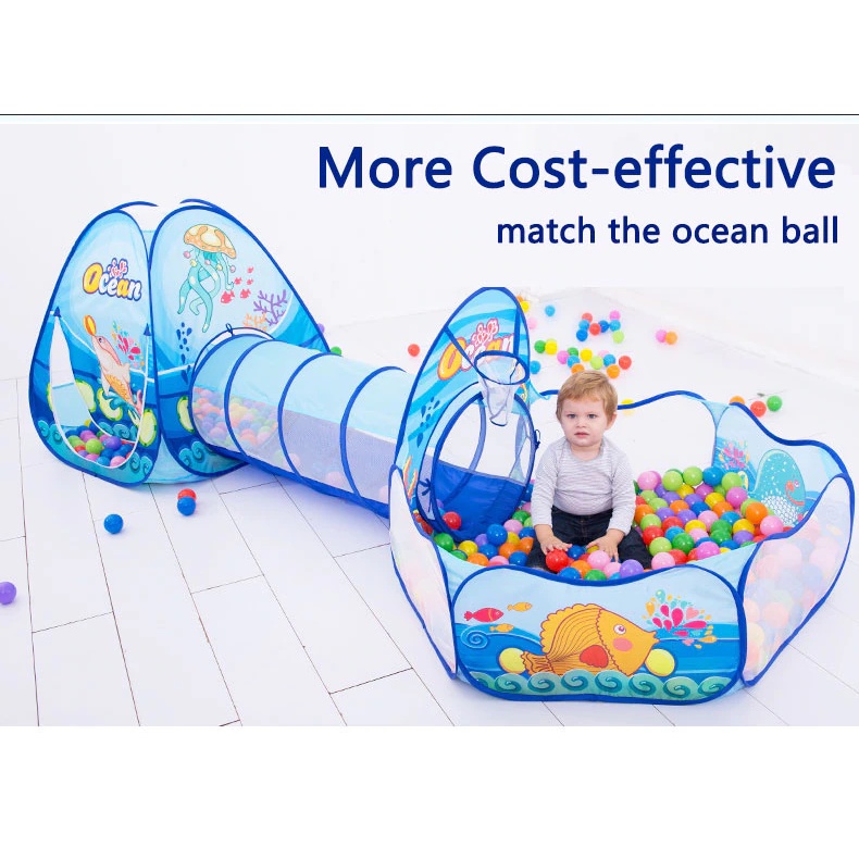 Jual Tenda Mainan Anak / Mainan Anak Anak Tenda 4 in 1 Terowongan ...