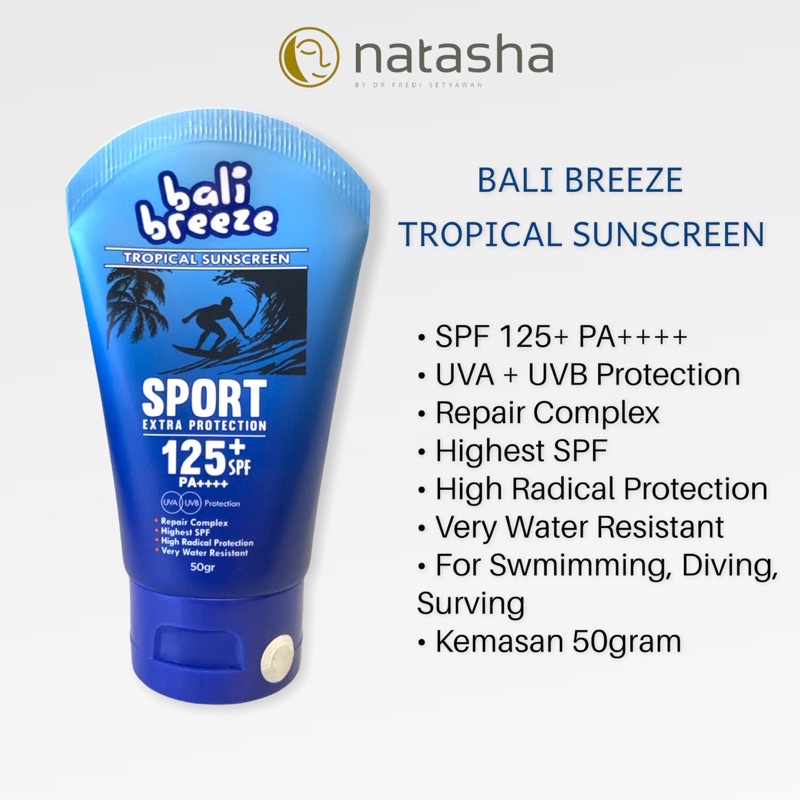 Jual SUNBLOCK BADAN NATASHA SKINCARE X BALI BREEZE TROPICAL SUNSCREEN ...