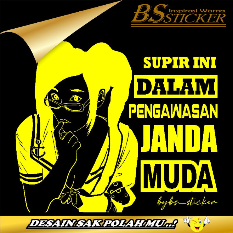 Jual Stiker cutting gambar cewek di kaca pintu mobil pick up, L300 ...
