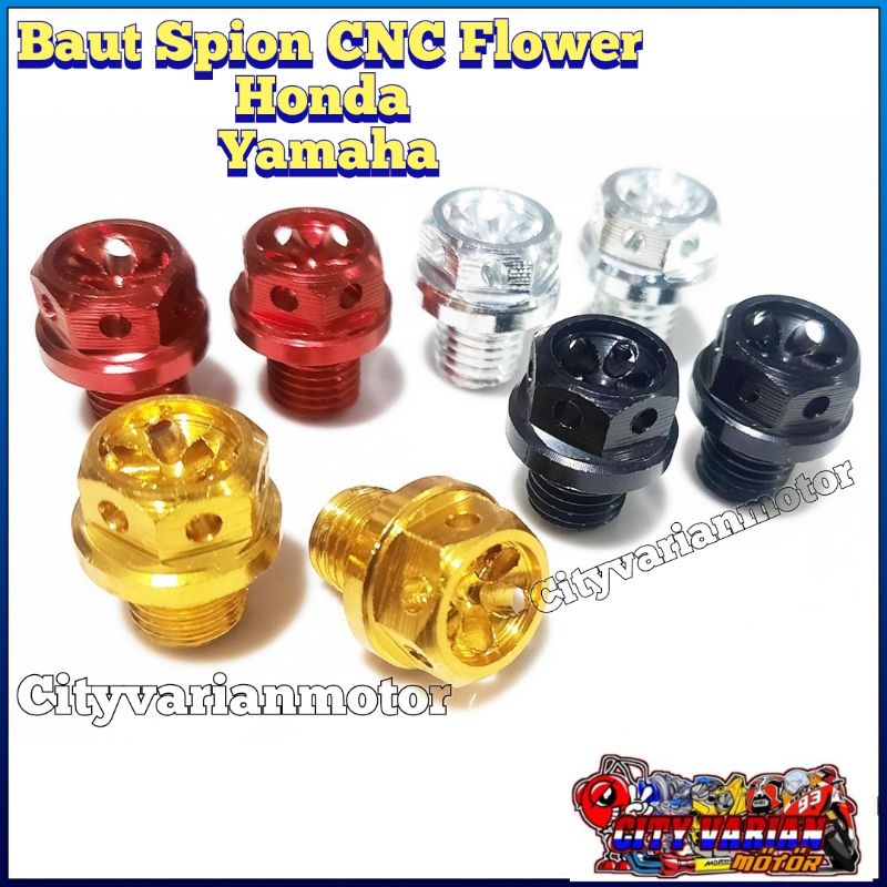 Jual Tutup Baut Spion Flower Baut Tutup Spion Probolt flower HENG Nmax ...
