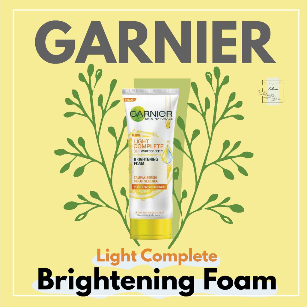Jual Garnier Light Complete White Speed Brightening Foam - 100 ml ...