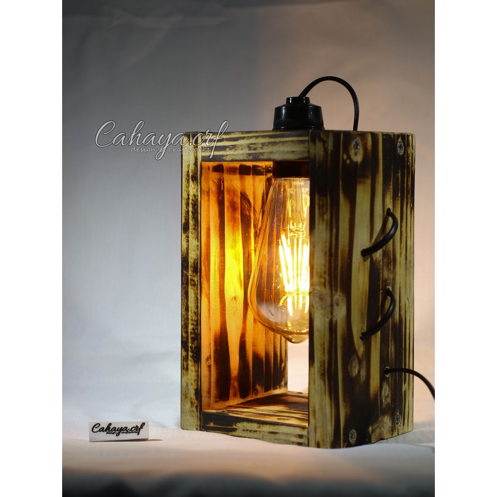 Jual Stand lampu rustic vintage RV-77 lampu meja lampu hias lampu tidur ...