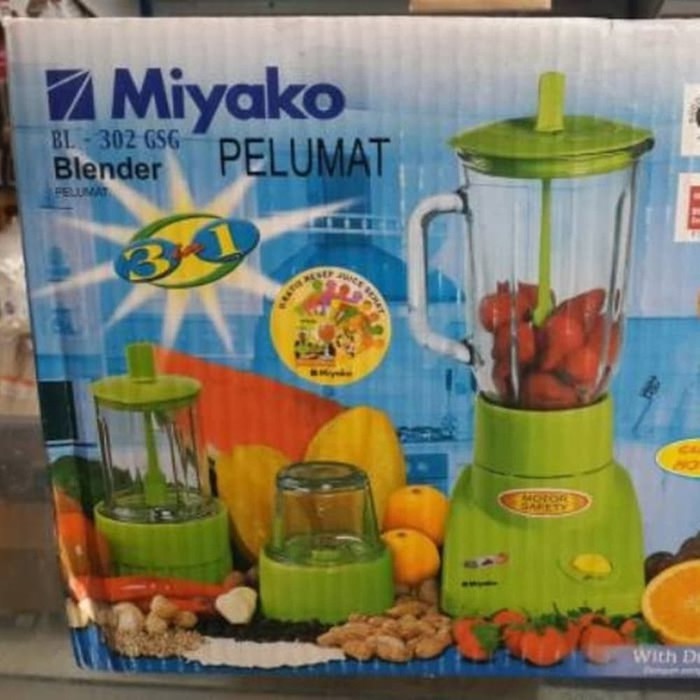 Jual Blender Gelas/Kaca Miyako BL-302 GSG/Y | Shopee Indonesia