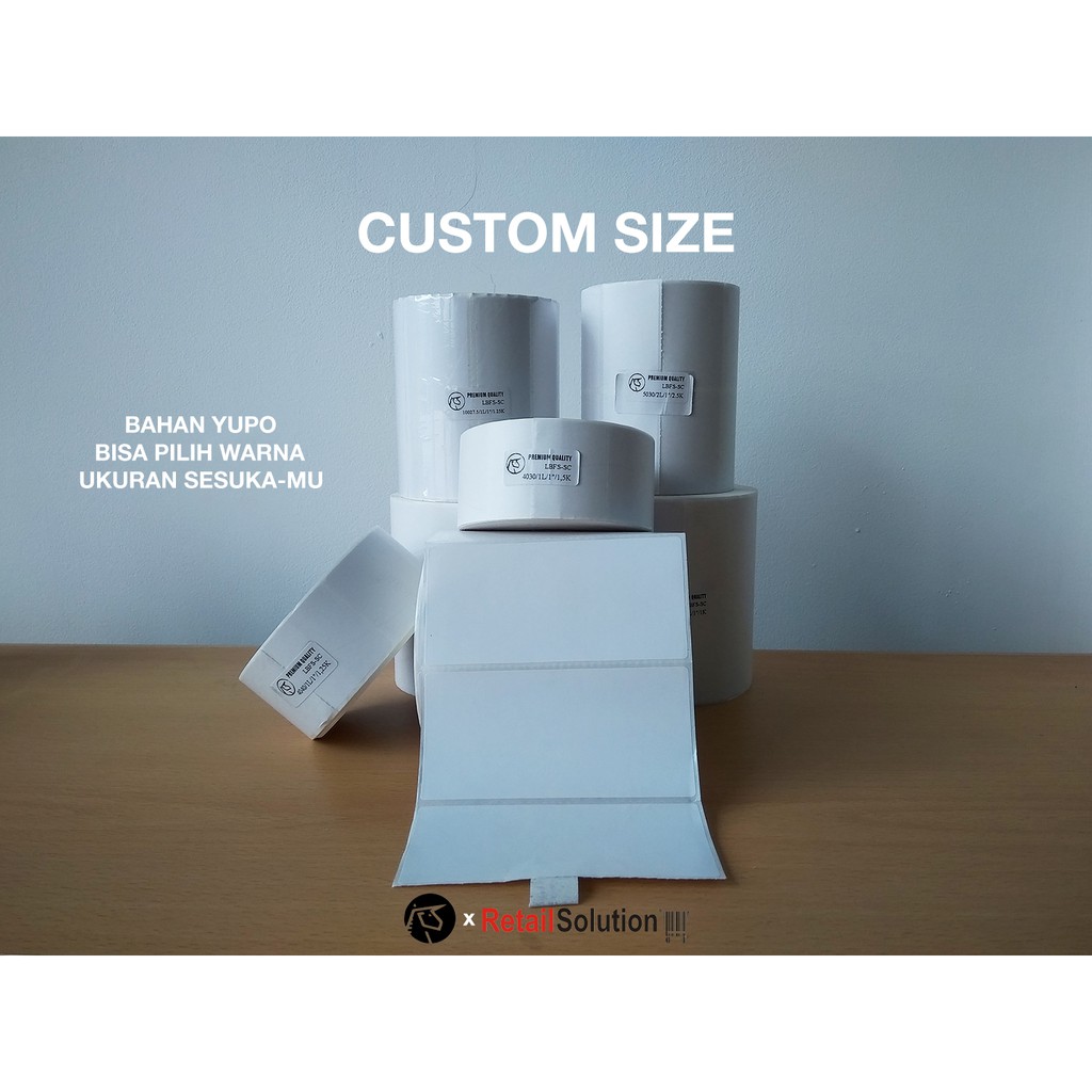 Jual Stiker Label YUPO Ukuran Custom - Bebas Sesukamu | Shopee Indonesia