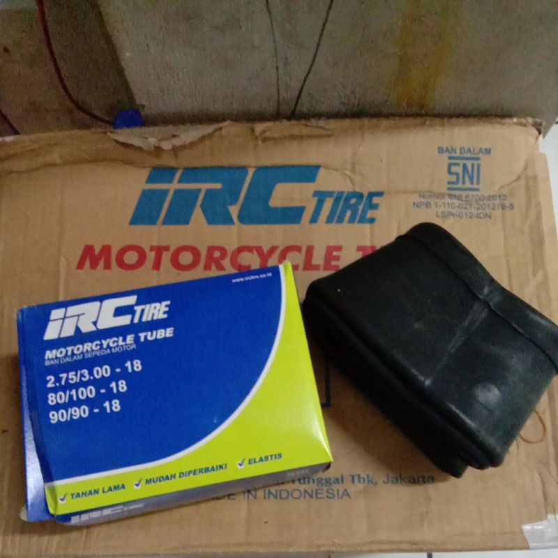 Jual Ban Dalam IRC 275 / 300 -18 80 / 100 Ring18 90/90-18 Tube BD IRC ...