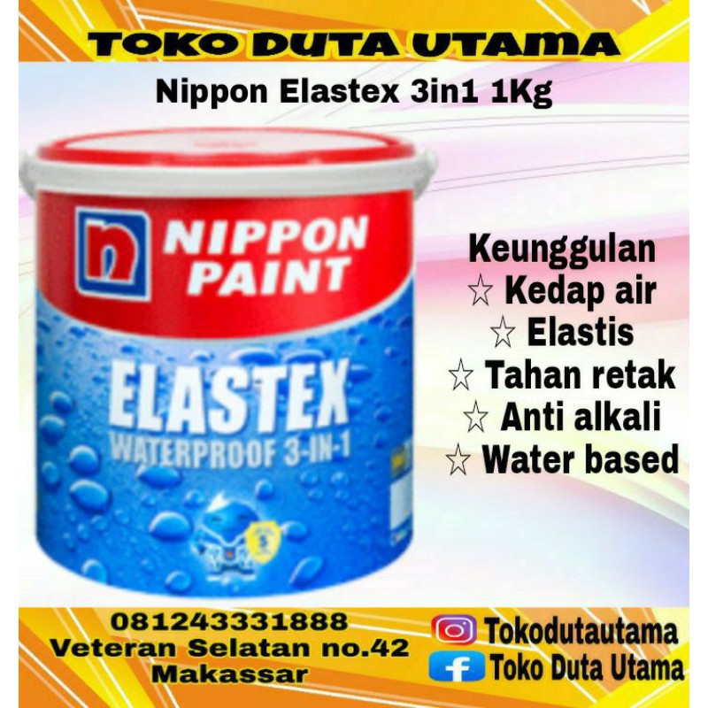 Jual Nippon Elastex Waterproof 3 in 1 Ukuran 1 kg | Shopee Indonesia