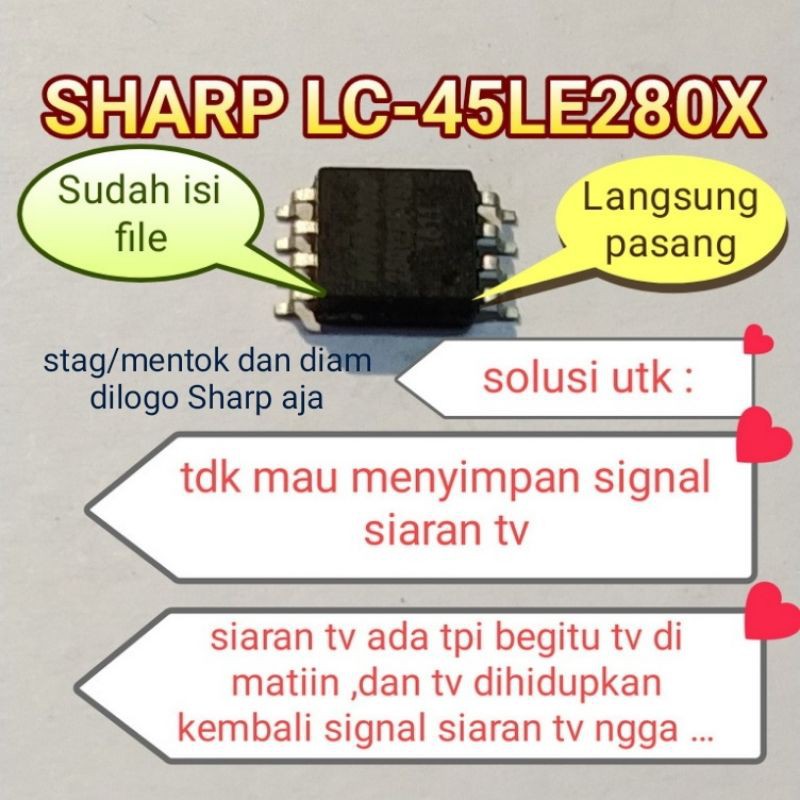 Jual IC EPROM MEMORY BIOS SHARP LC-45LE280X | Shopee Indonesia