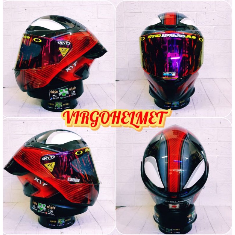 Jual HELM KYT TT COURSE MARVEL DEADPOOL LIMITED EDITION (include visor dark smoke) | Shopee ...