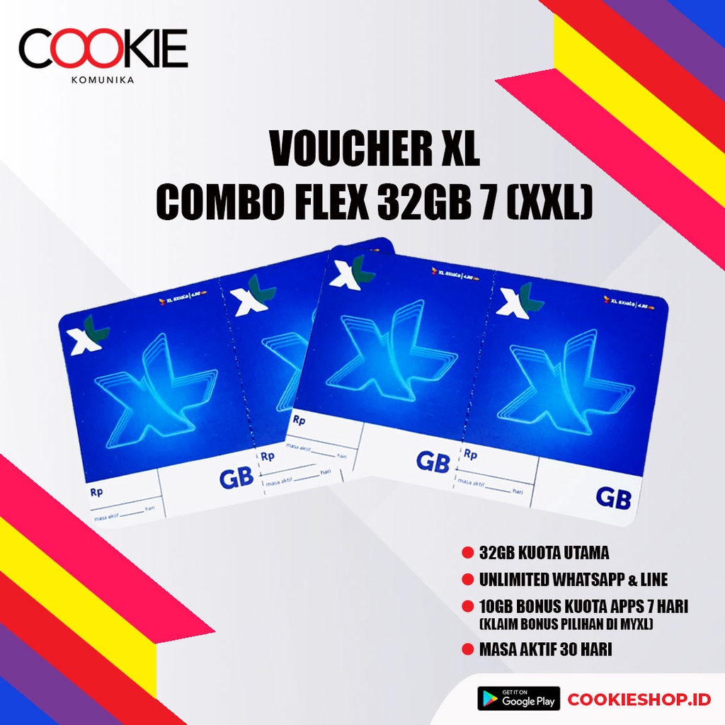 Jual VOCHER XL COMBO FLEX 32GB (XXL) | Shopee Indonesia