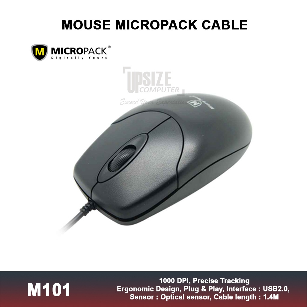 Jual Mouse Cable Micropack Wired Optical M101 | Shopee Indonesia