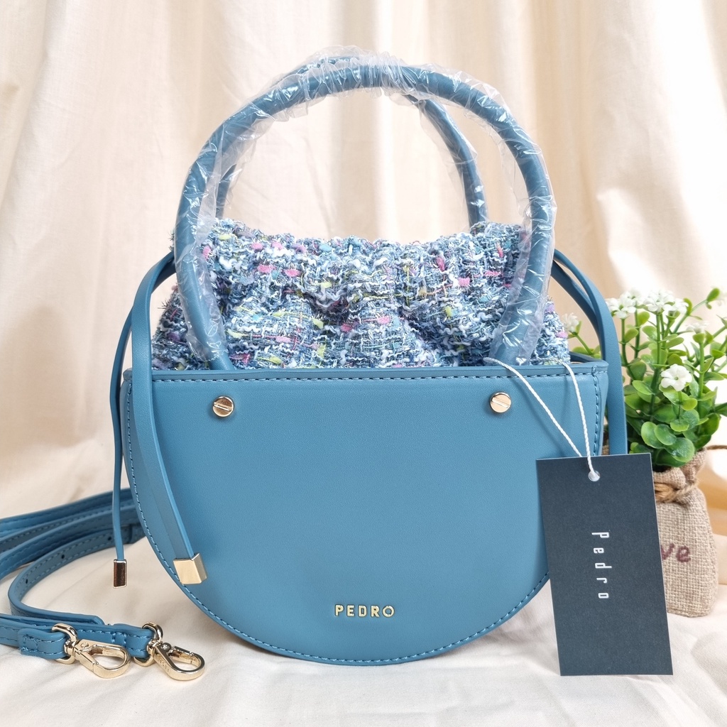Jual TAS PEDRO TWEED TOP HANDLE | Shopee Indonesia