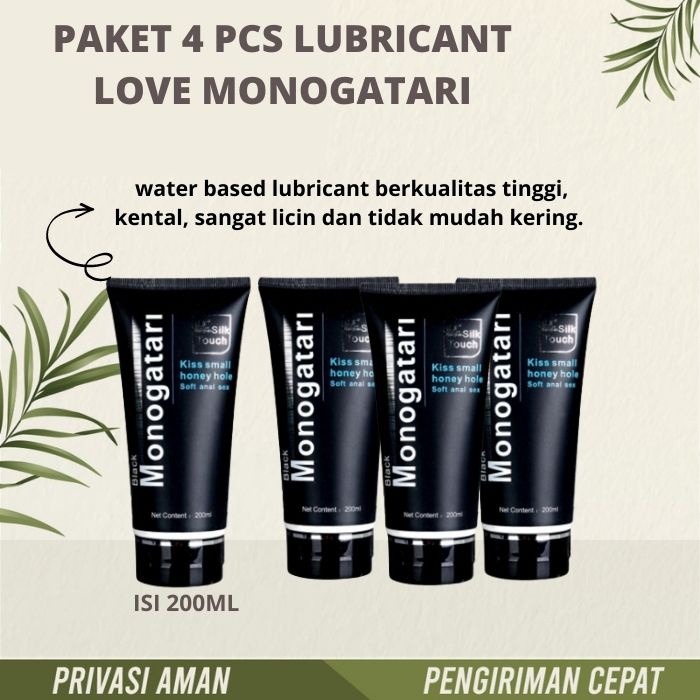 Jual 4 BOTOL LOVE MONOGATARI LUBIRCANT PELUMAS WATERBASED GEL PELICIN ...