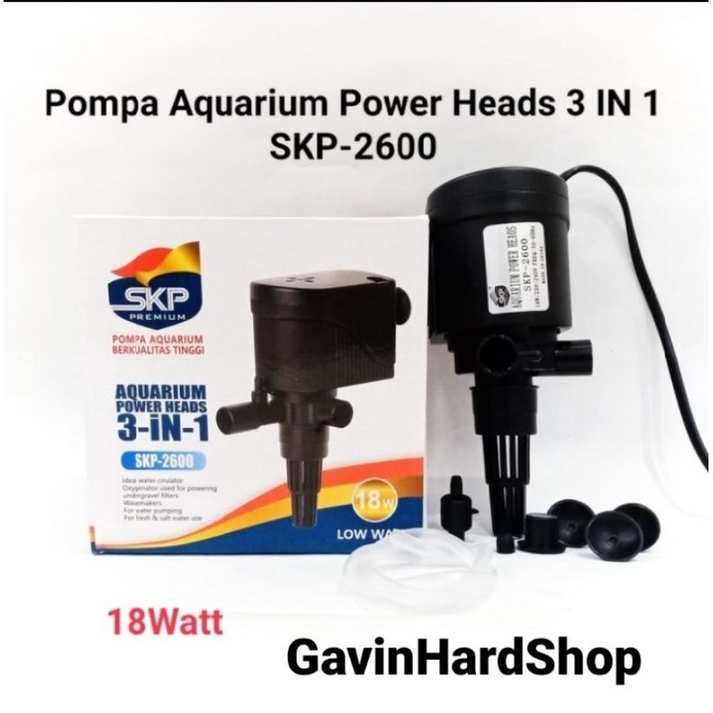 Jual Pompa celup aquarium power heads pompa aquarium SKP-2600 output ...