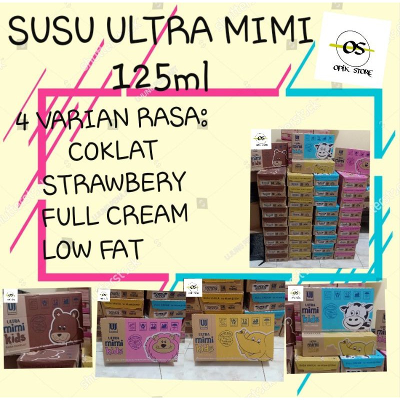 Jual Susu Ultra mimi 125 ml #MIX BY REQUEST | Shopee Indonesia