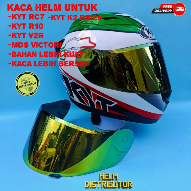 Jual Kaca Helm KYT R10 R-10 / RC-7 RC7 / K2 Rider / Victory Kaca Helm ...