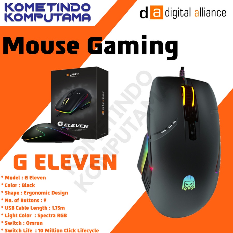 Jual G ELEVEN RGB Digital Alliance - DA GAMING MOUSE | Shopee Indonesia