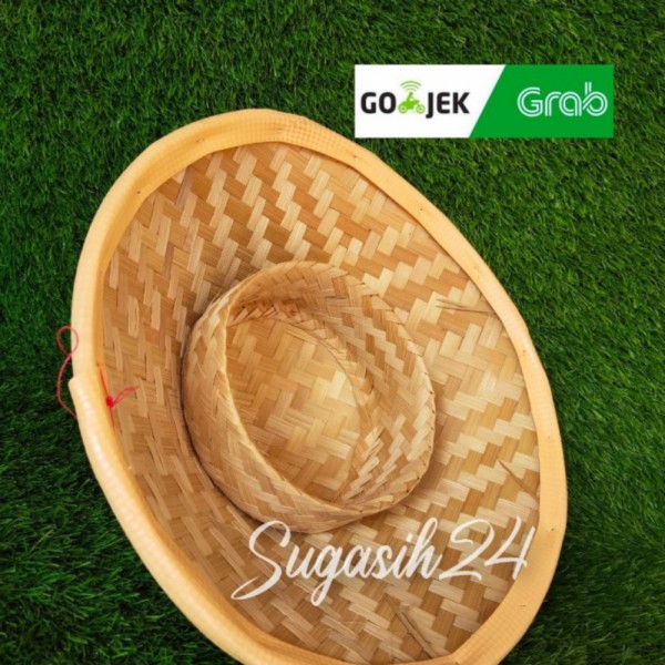 Jual caping bambu caping petani dewasa | Shopee Indonesia