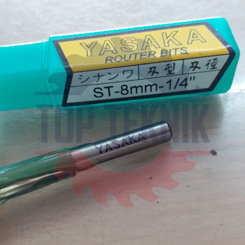Jual YASAKA ROUTER BITS - STRAIGHT BIT 8MM X 1/4" | Shopee Indonesia