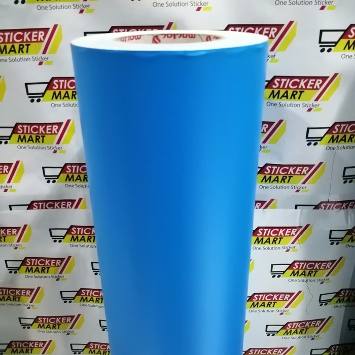 Jual Sticker Vinyl Mobil Motor Sky Blue Matte Mactac by StickerMart ...