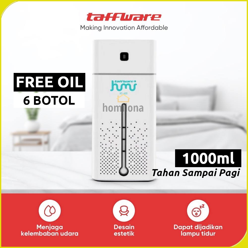 Jual Humidifier Diffuser Aromaterapi Free Oil RGB Night Light 1000ml ...