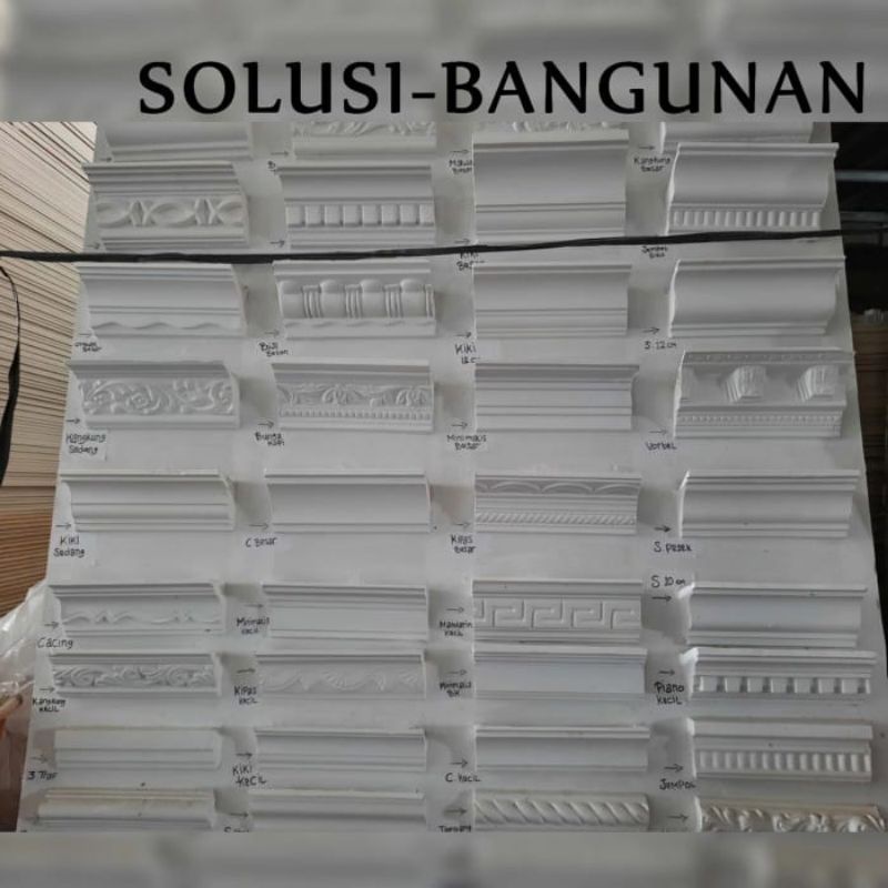 Jual Lish gypsum/lis gypsum/list plafon/lish/lis/list/pinggiran gypsum ...