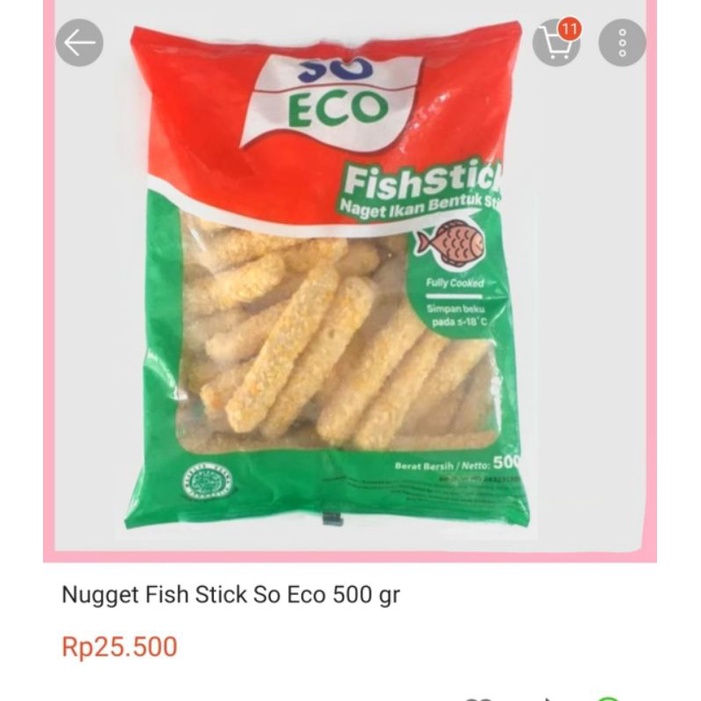 Jual Nugget Fish Stick So Eco 500gr | Shopee Indonesia