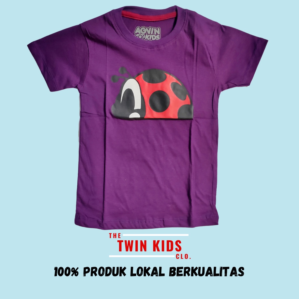 Jual Twin Kids Baju Kaos Anak Balita Unisex Motif Sablon Beetle Katun ...