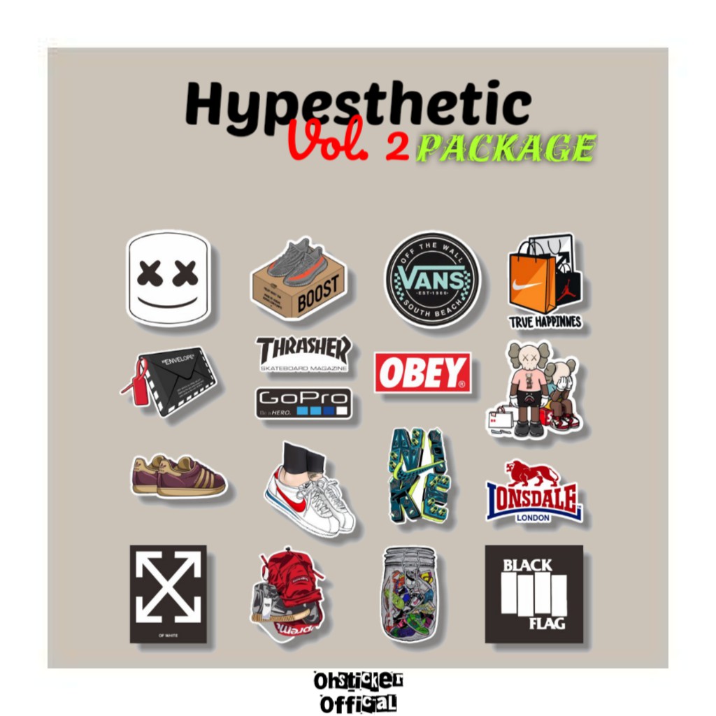 Jual STICKER BRAND AESTHETIC HYPEBEAST #2 SERIES STIKER CASE HANDPHONE ...