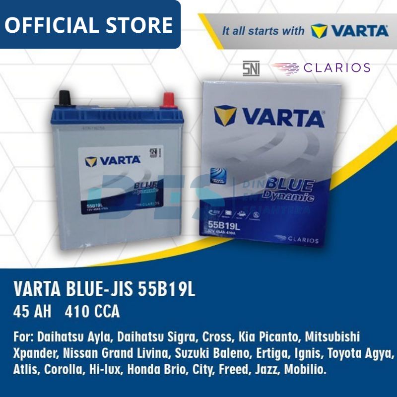 Jual Accu Varta Blue-JIS 55B19L | Shopee Indonesia